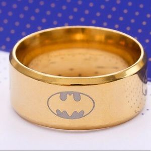 Accessories | Gold Stainless Steel Batman Ring | Poshmark